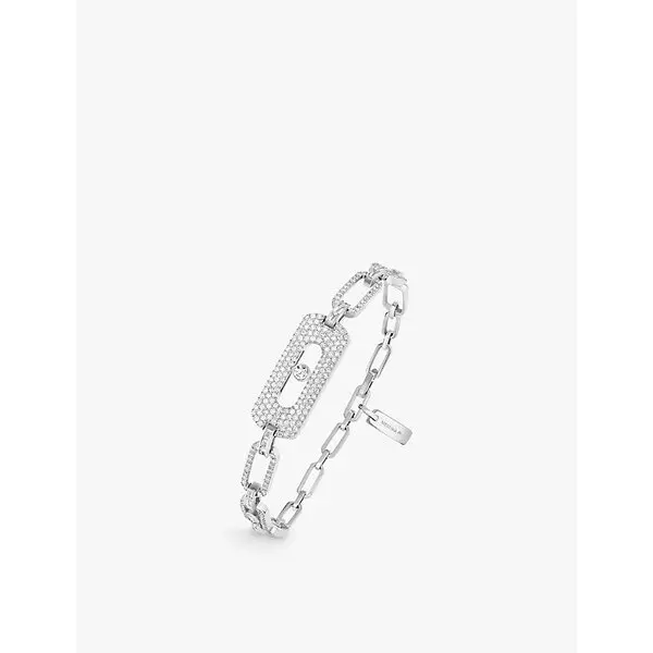 Messika Move Link Diamond Bracelet - White Gold