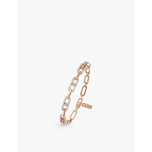 Messika Move Link Diamond Bracelet - Pink Gold