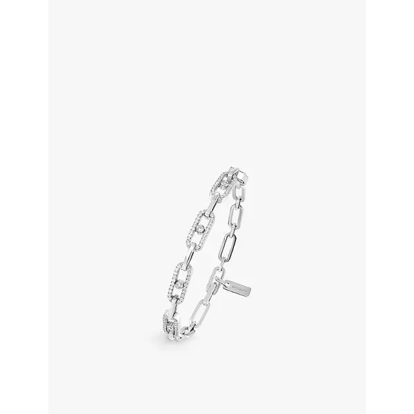Messika Move Link Diamond Bracelet - White Gold