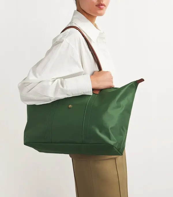 Harrods Nylon Tote Bag - Green