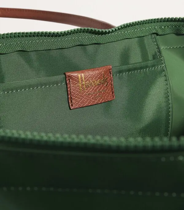 Harrods Nylon Tote Bag - Green