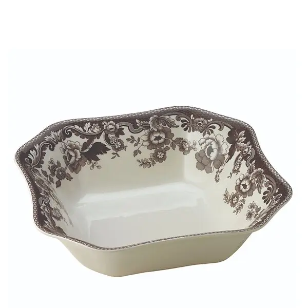 SPODE Delamere Square Serving Bowl - Brown