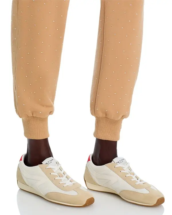 Generation Love Ruel Crystal Embellished Sweatpants - Camel