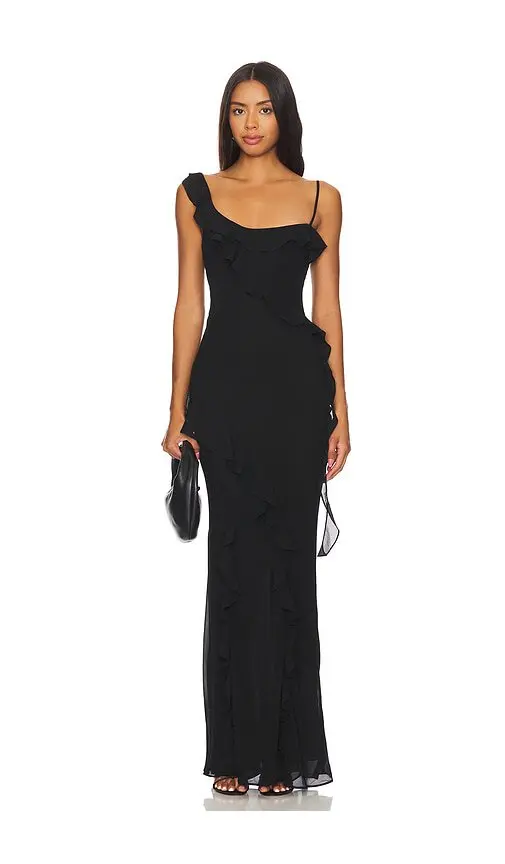 Majorelle Teagan Gown - Black