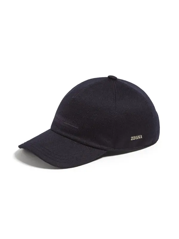 Zegna Oasi Cashmere Baseball Cap - Dark Blue