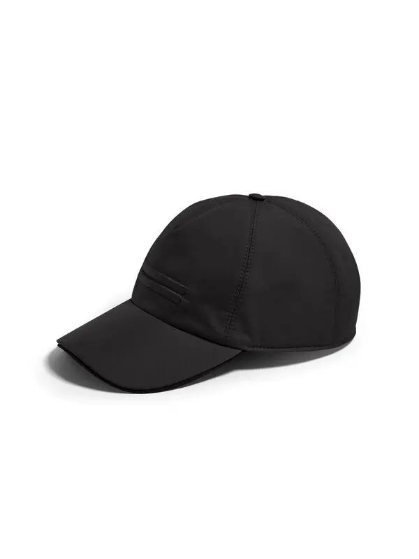 Zegna Technical Fabric Baseball Cap - Black