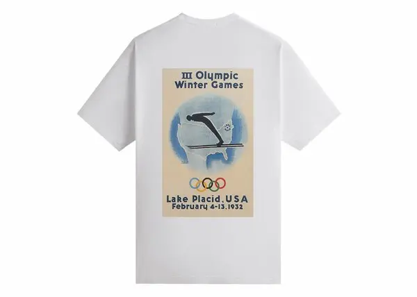 Kith Olympics Heritage Lake Placid 1932 Vintage Tee Shirt - White