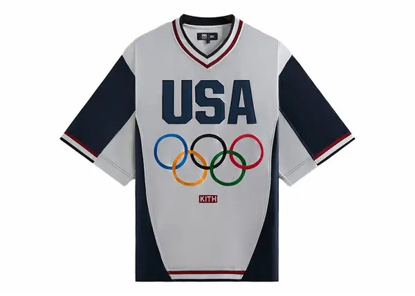 Kith Team Usa Faille Jersey Warmup Shirt