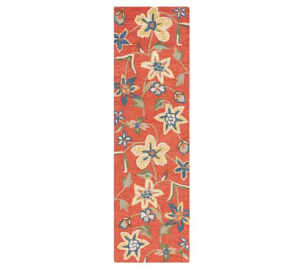 SAFAVIEH Blossom Collection Blm673 2'-6' X 12' Rug Va Lerie - One-color