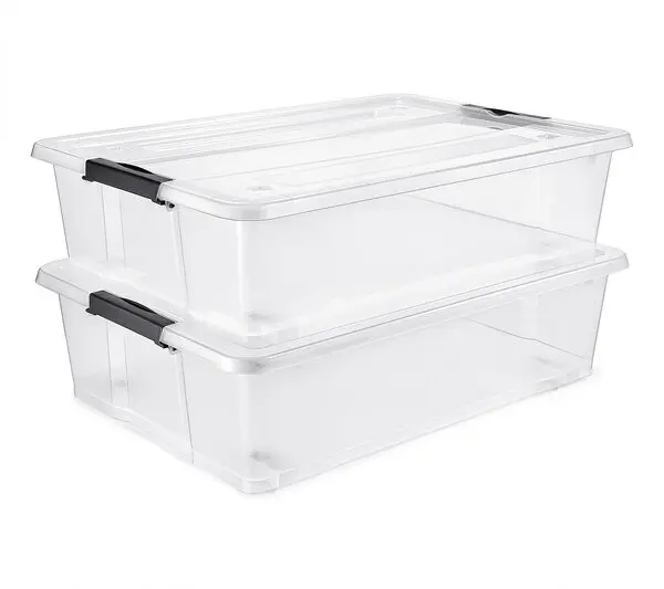 SORBUS S/ 40qt Underbed Storage Bins With Wh Eels & Lids