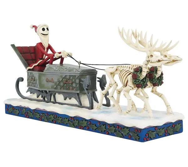 Disney Traditions Jack Skeleton Sleigh Figurine - One-color