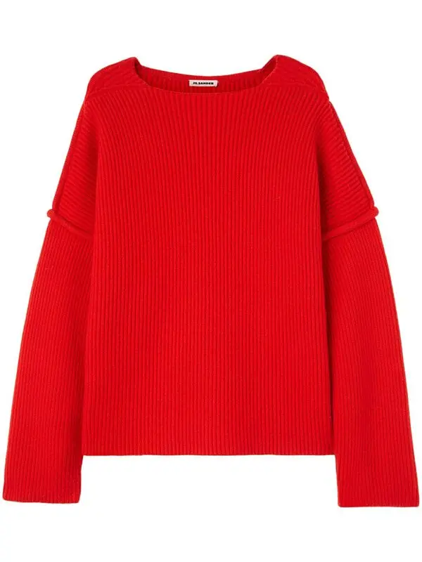JIL SANDER Raised-seam Sweater