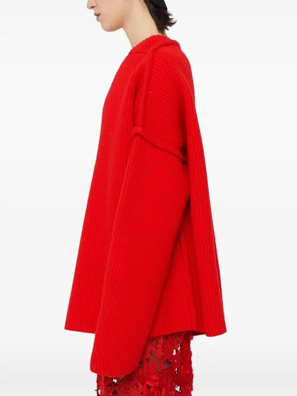 JIL SANDER Raised-seam Sweater