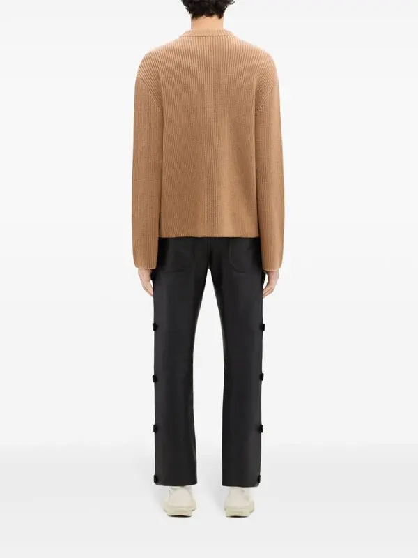 COURREGES Zip-detailed Wool Sweater