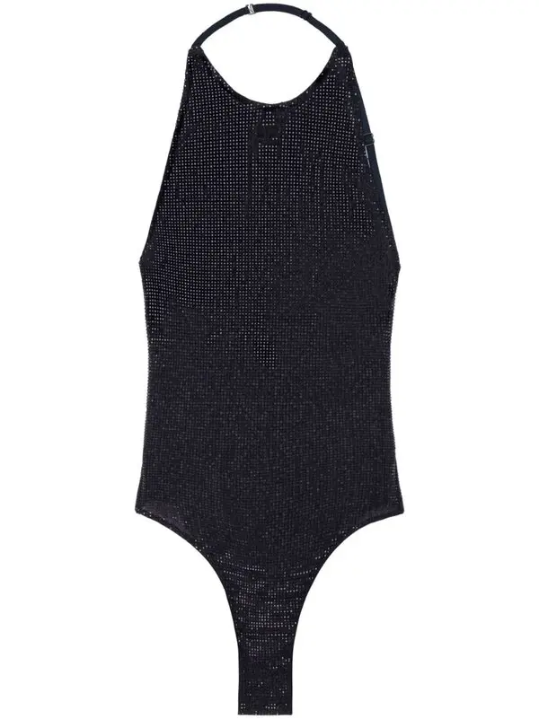 COURREGES Crystal-embellished Halterneck Body
