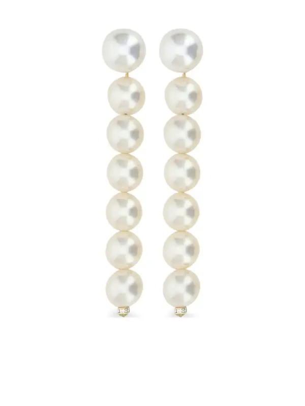 Magda Butrym Pearl Drop Earrings - White