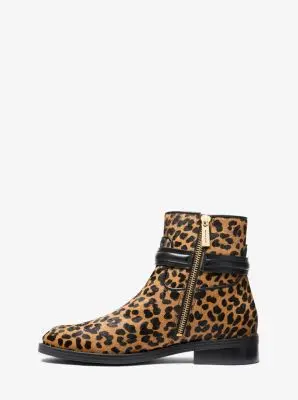 Michael Kors Mindy Leopard Print Calf Hair Boots