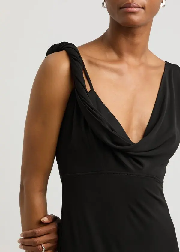 TOTEME Draped Stretch-jersey Maxi Dress