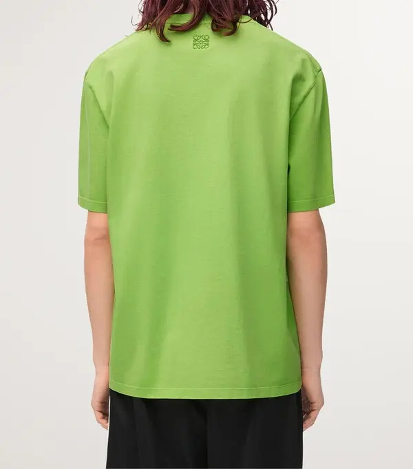 Loewe X Richard Hawkins Logo T-Shirt - Green | Editorialist