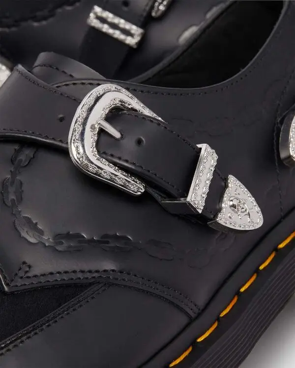 NEW Dr. Martens x The Great Frog Ramsey Creeper Hair On Monk Loafers In Black Dr. Martens x TGF Hair On Ramsey Creeper – The Great Frog London main image 2