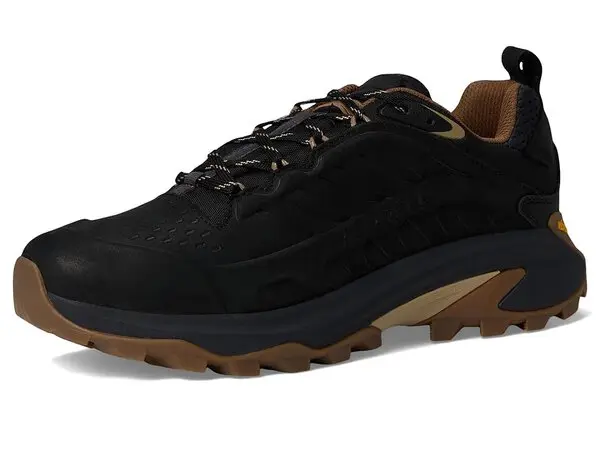 Merrell Moab Speed 2 Leather Waterproof Athletic Shoes - Black