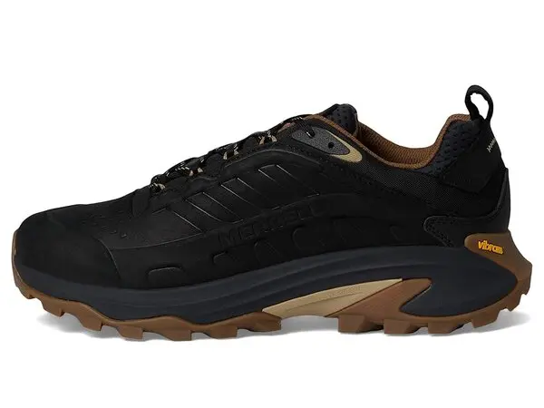 Merrell Moab Speed 2 Leather Waterproof Athletic Shoes - Black