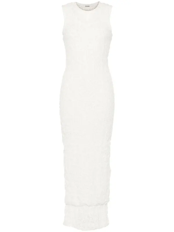 knee length dresses for ladies Jil Sander Lace-Panel Midi Dress main image 1