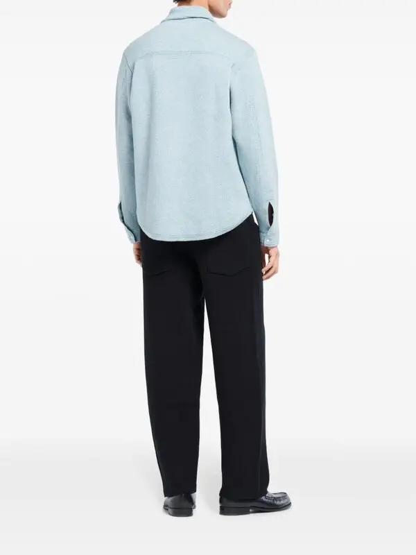 BARRIE Knitted Overshirt - Blue