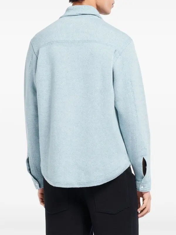 BARRIE Knitted Overshirt - Blue