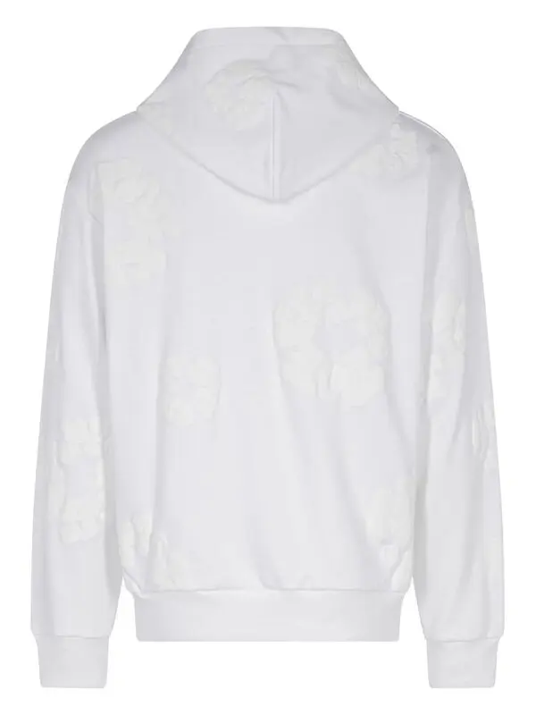 DENIM TEARS Wreath-print Hoodie - White