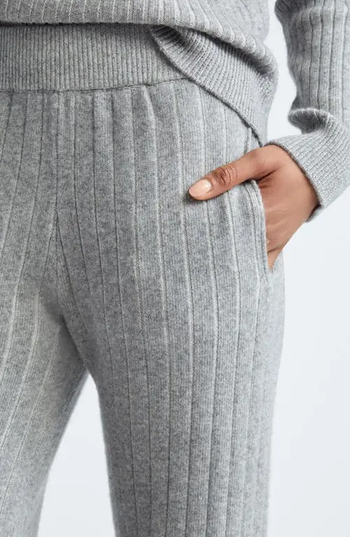 Eleventy Virgin Wool & Cashmere Rib Sweater Joggers