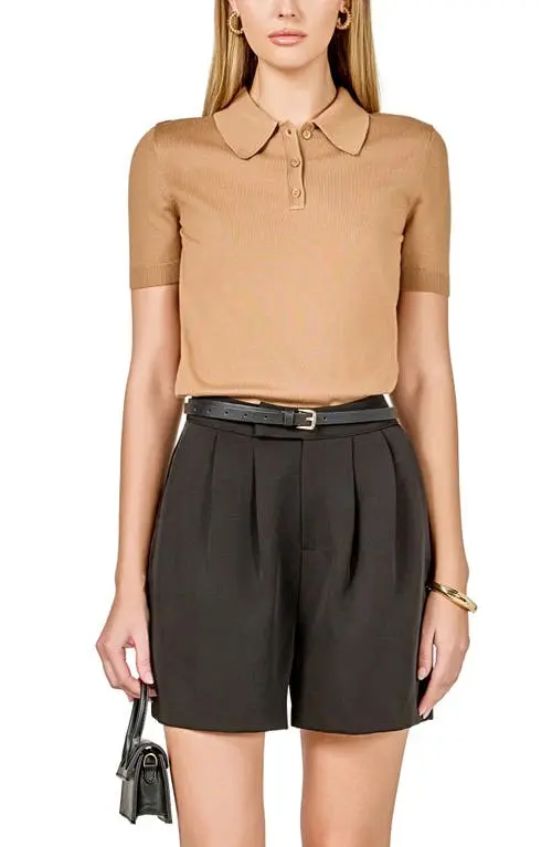 Endless Rose Polo Sweater - Brown