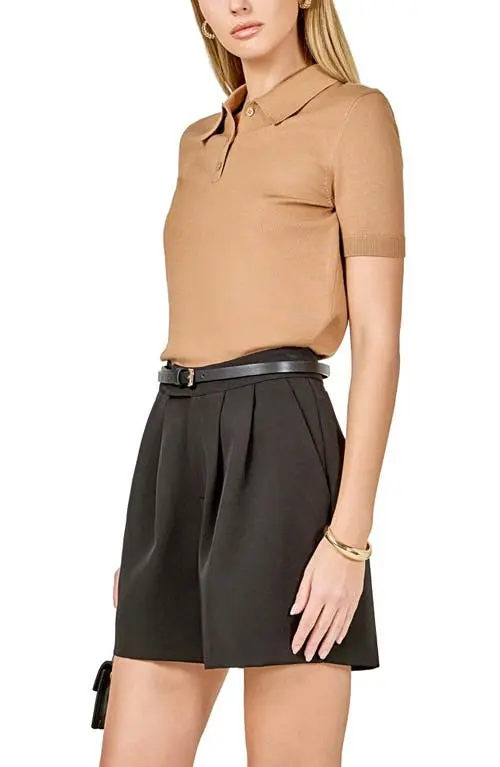 Endless Rose Polo Sweater - Brown
