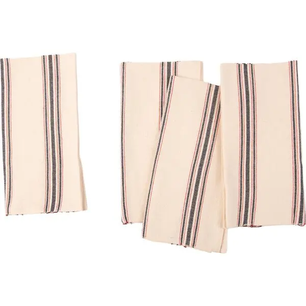 SIAFU HOME Mistari Striped Napkins Set Of 4