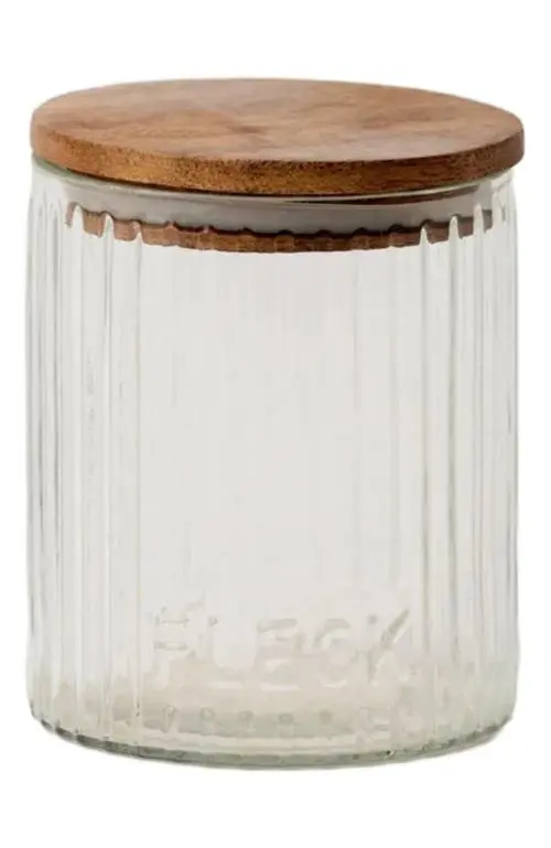 FLECK Fluted Glass Storage Jars Set Of 3