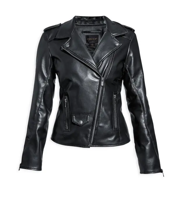 AS By DF Cult Recycled Leather Jacket - Black