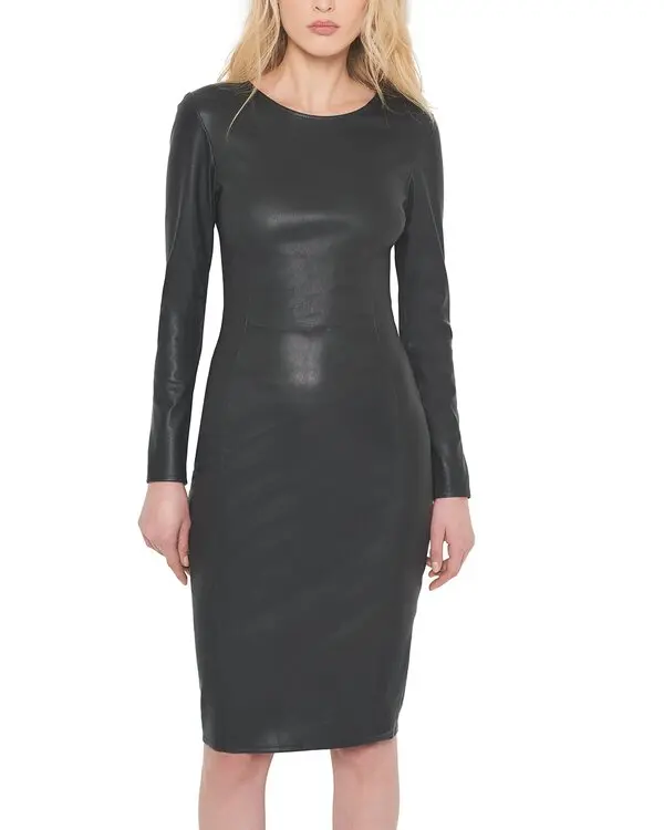AS By DF Mrs. Smith Stretch Leather Midi Dress