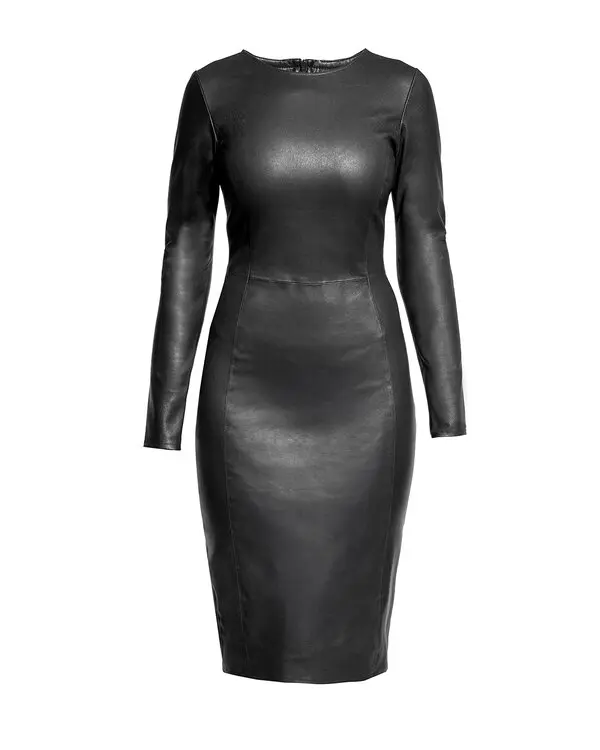 AS By DF Mrs. Smith Stretch Leather Midi Dress