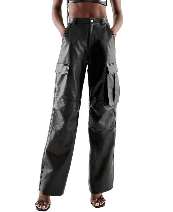 AS By DF Upcycled Leather Cargo Pants