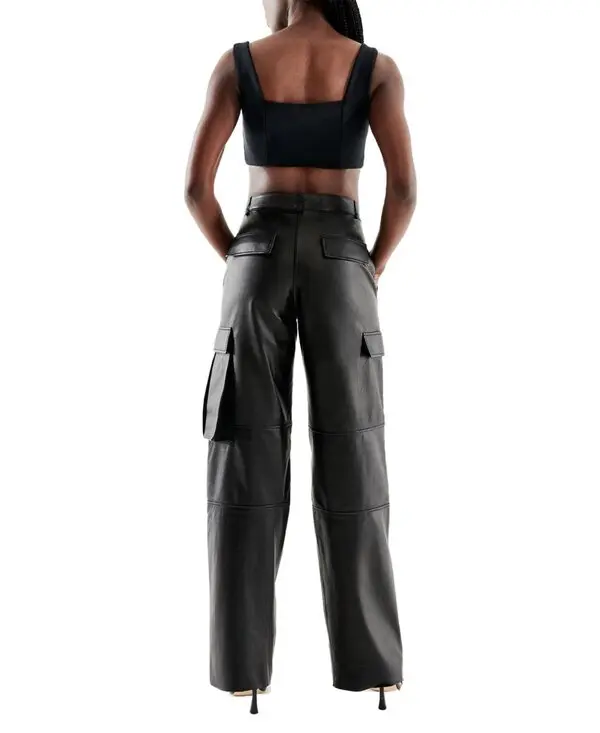 AS By DF Upcycled Leather Cargo Pants