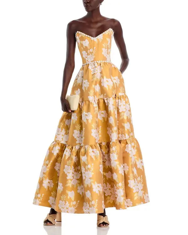 vivien vixen dress gold Gold Maxi Dress - Paula Maxi Dress
