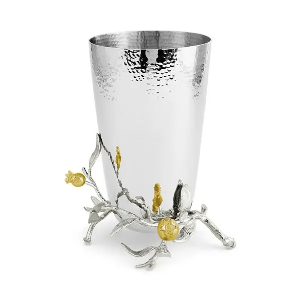 Michael Aram Pomegranate And Gold Vase - Silver
