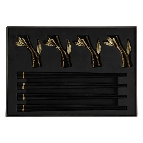 Michael Aram Zen Garden Chopsticks And Stand, Set Of 4