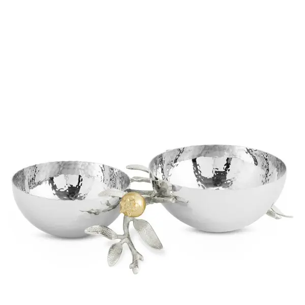 Michael Aram Pomegranate And Gold Double Bowl