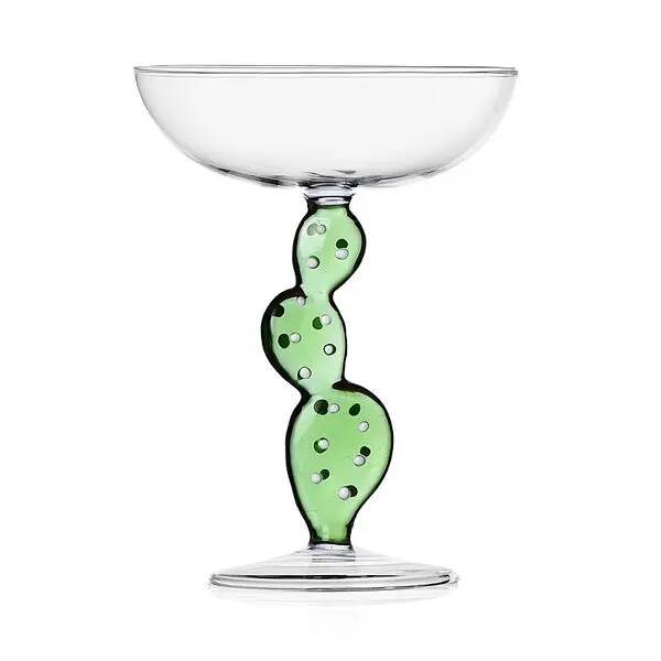 ICHENDORF MILANO Desert Plants Cactus Coupe Glass - Green
