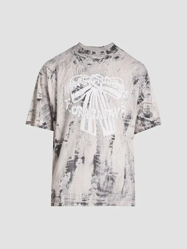 Acne Studios Exford U Bow Logo Cotton T-shirt