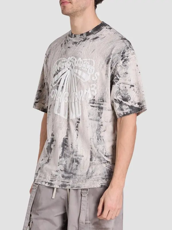 Acne Studios Exford U Bow Logo Cotton T-shirt