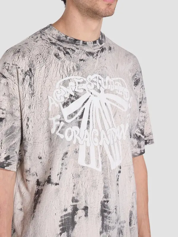 Acne Studios Exford U Bow Logo Cotton T-shirt