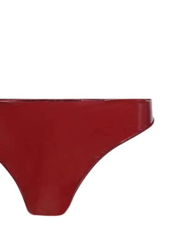 Oseree Patent Finish Microkini Set - Red
