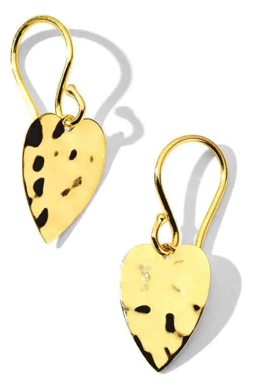Ippolita Classico Crinkle Mini Heart Drop Earrings - Gold